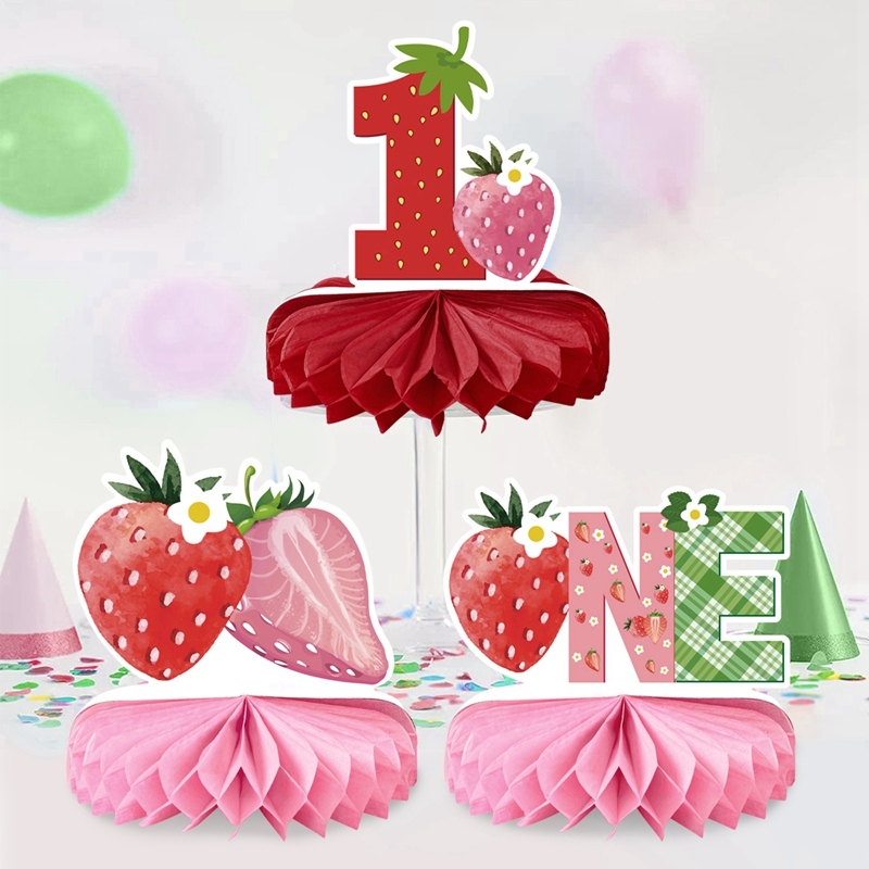 Sweet Strawberry Themed Baby Shower Decoraitons Sweet ONE Strawberry ...