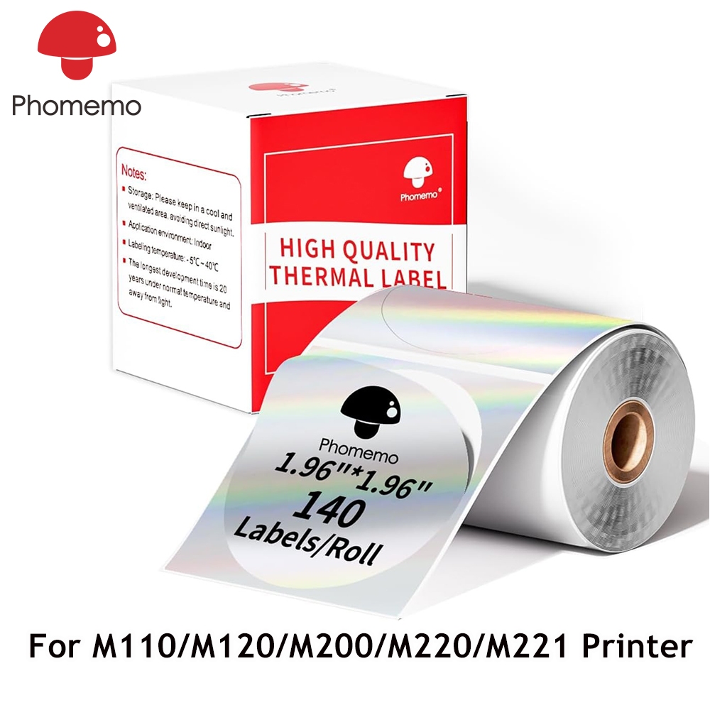 Reflective Laser Thermal Label Sticker For Phomemo M110/M120/M200/M220 ...