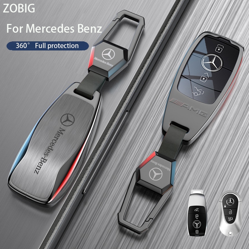 ZOBIG NEW Key Fob Cover for Mercedes Benz Car Key Case Shell with ...