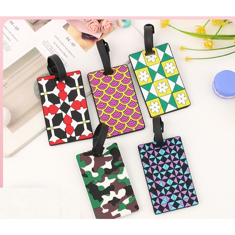 Luggage Tags, Travel ID Tags, PVC Waterproof Luggage Identification Tag ...