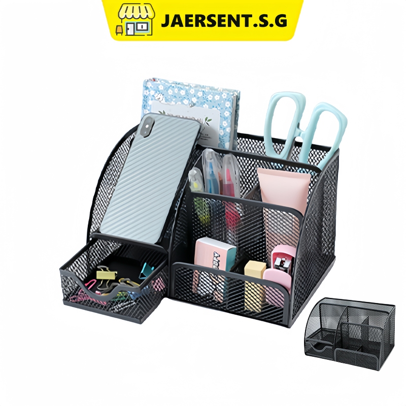 JAERSENT Organiser / Table Organiser / Table Storage Hollow mesh metal ...