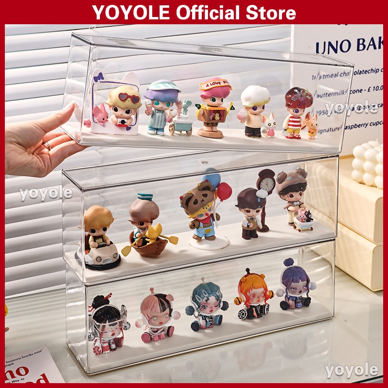 Stackable Popmart Display Box Acrylic Display Case for Figurine Display ...