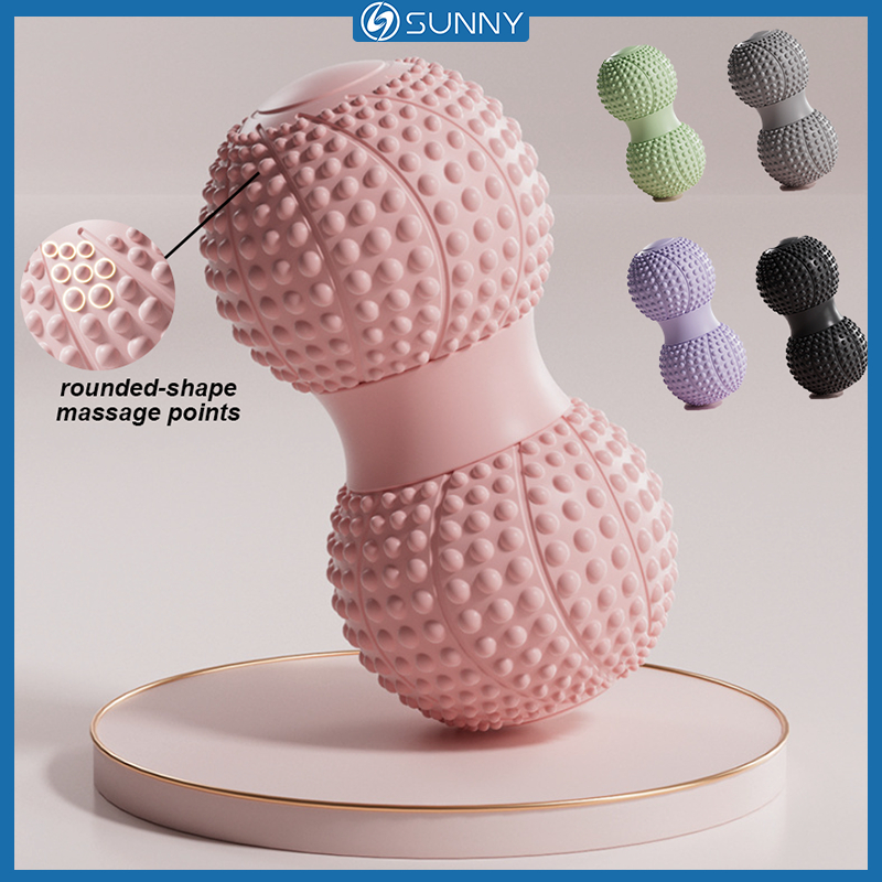 SunnyFit Peanut Massage Ball TPE Hard Ball Muscle Pain Relief For Back ...