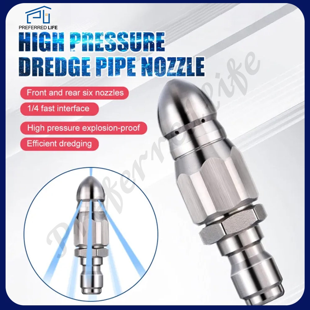 1/4'' Stainless Steel High Pressure Nozzle Sewer Pipe Unblocking ...