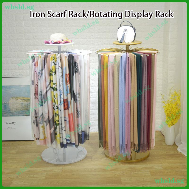 shelf storage rack Floor Display Stand Iron Clothing Store Scarf Shelf ...