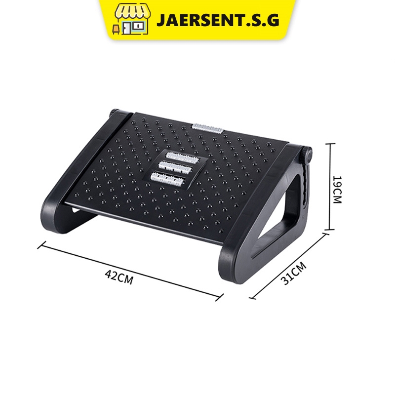 JAERSENT S03 Ergonomic Footrest 6 levels Adjustable Angle and Height ...