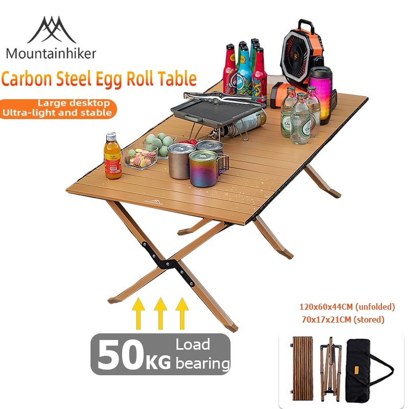 SG ⚡️Ready stock⚡️MOUNTAINHIKER 120CM Foldable Meja Camping Table ...