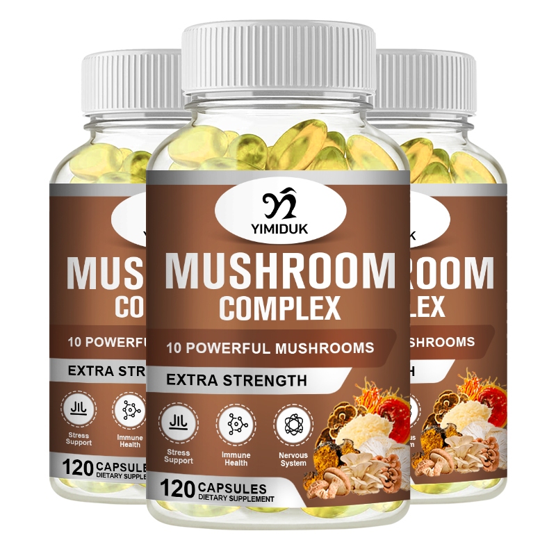 Lion Mane Cordyceps Mushroom Complex Supplement for Nootropic Brain ...