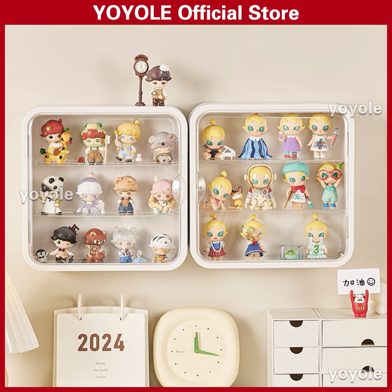Wall Display Box Acrylic Popmart Storage Case Figurine Display Shelf ...