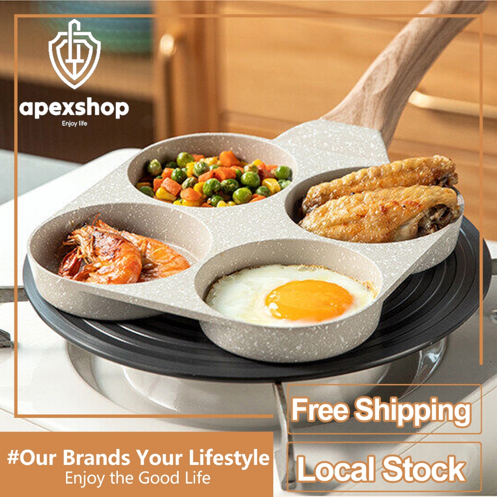 CAROTE Same Style Cosy Granite Non-Stick 4 in 1 Burger/Egg Pan PFOA ...