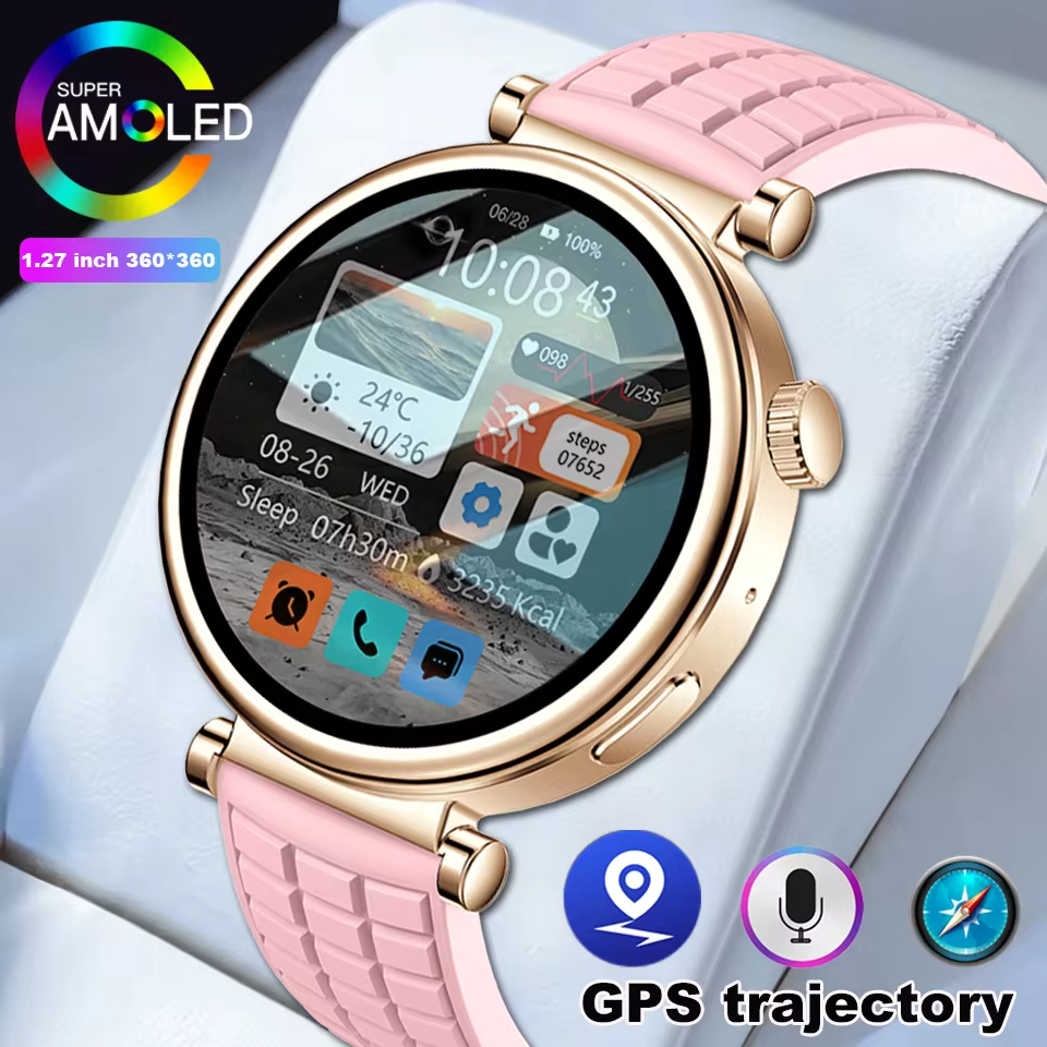 2024 New GT4 Mini Smart Watch Women 360*360 AMOLED HD Screen NFC IP67 ...