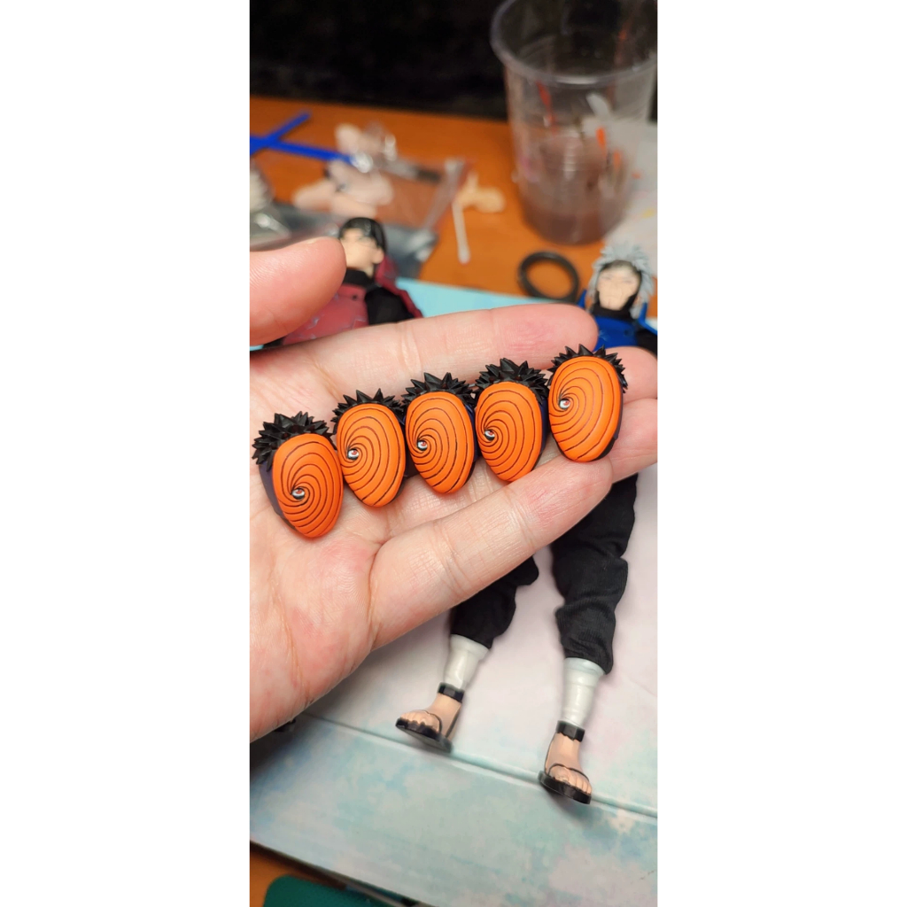 1/12 Naruto white mask with soil Uchiha with soil leaf Naruto Sasuke ...