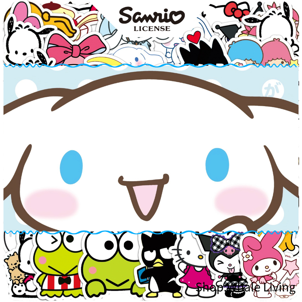 50pcs Unique Creative Sanrio Stickers, Kuromi,Cinnamoroll,Melody,Purin ...