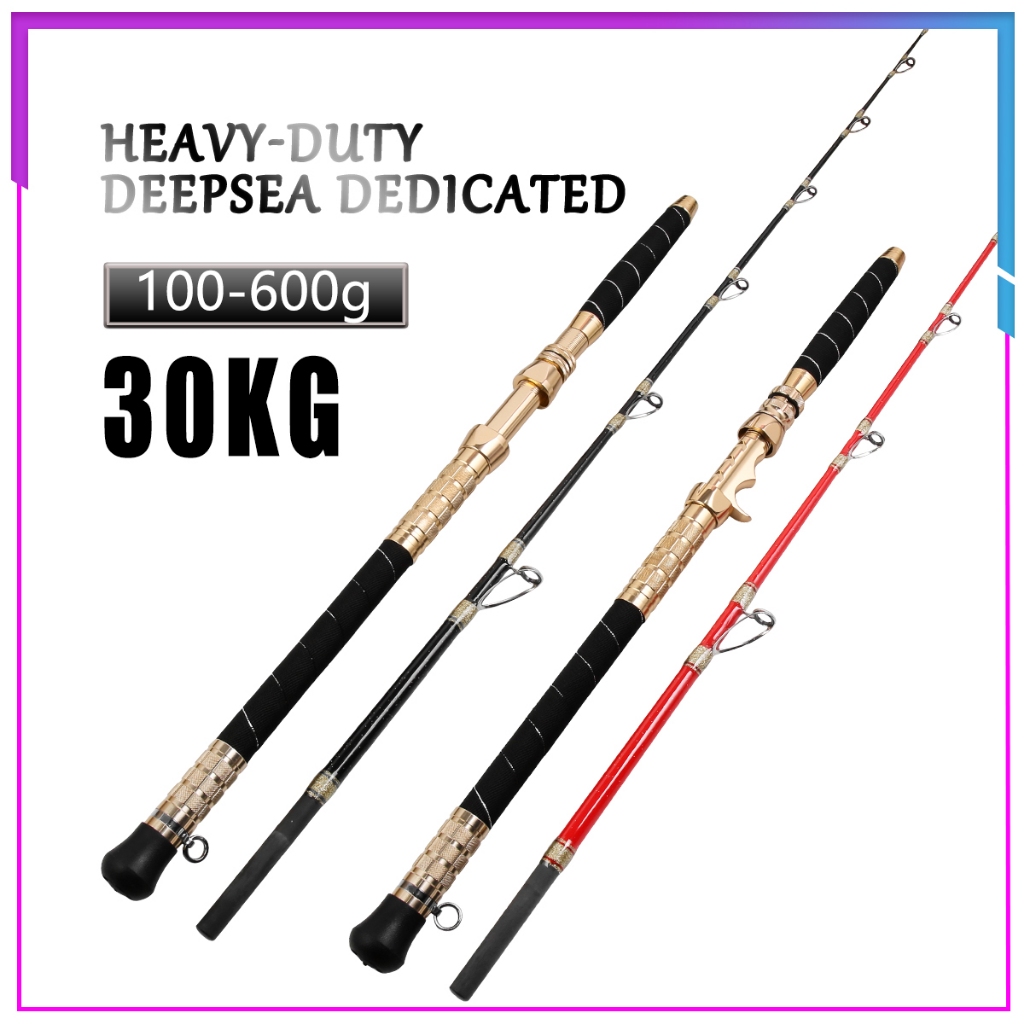 【NYA】5.5ft 70 lb solid tip Deepsea rod Saltwater Jigging Rod Spinning ...
