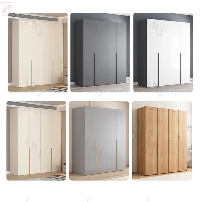 LRJ Wardrobe Solid Wood DIY Wardrobe Home Support Custom Bedroom Modern ...