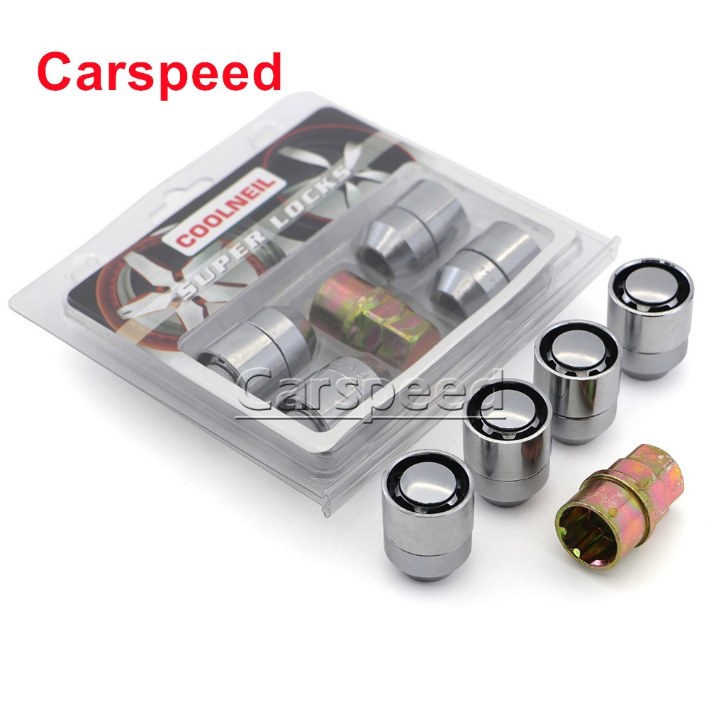 Anti Theft Car Locking Nuts Universal Tire Wheel Lock Anti-Theft Screw ...
