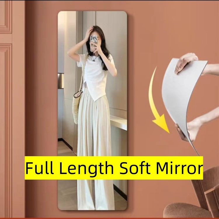 Acrylic soft mirror paste full length mirror fitting bedroom mirror ...