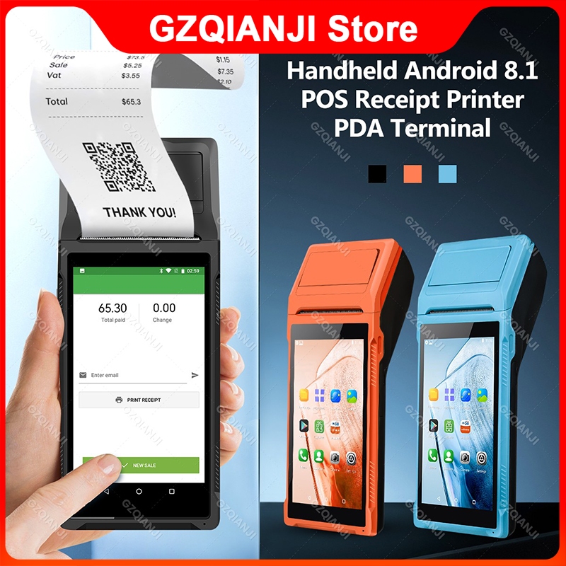Handheld Android 8.1 POS Receipt Printer PDA Terminal Upgraded Version ...
