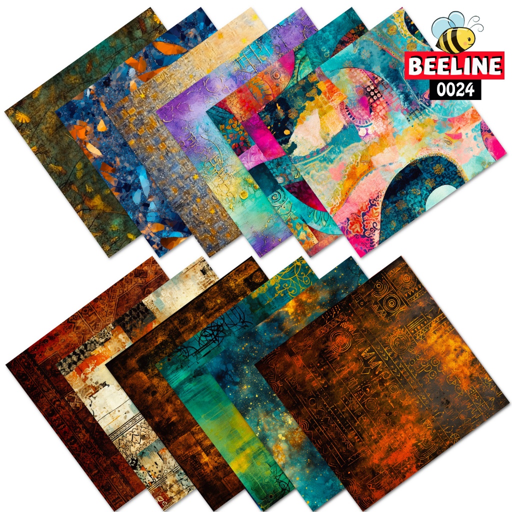 Beeline Smudging Decor Paper Handmade Origami Scrapbook Colorful Poster ...