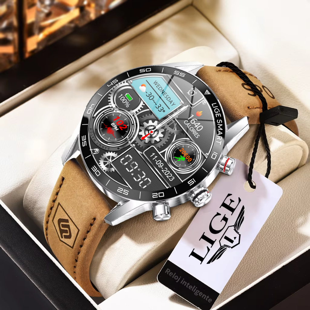 LIGE Business Watch For Men Smart Watch AMOLED HD Screen Smartwatch ...