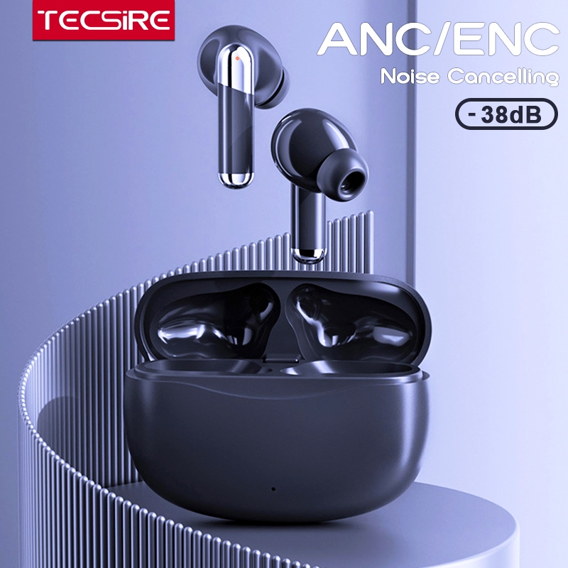 TECSIRE Wireless Earphone Bluetooth Earbuds ANC ENC Deep Noise ...