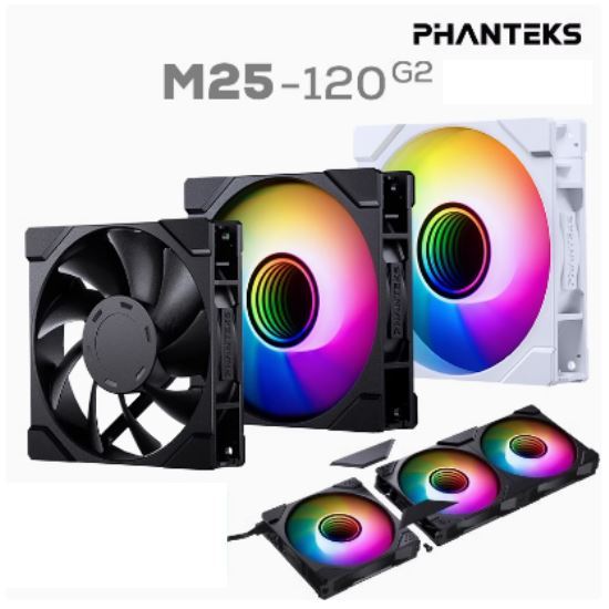 Phanteks M25-120 M25-140 G2 120mm 140mm fan PWM D-RGB ARGB building ...