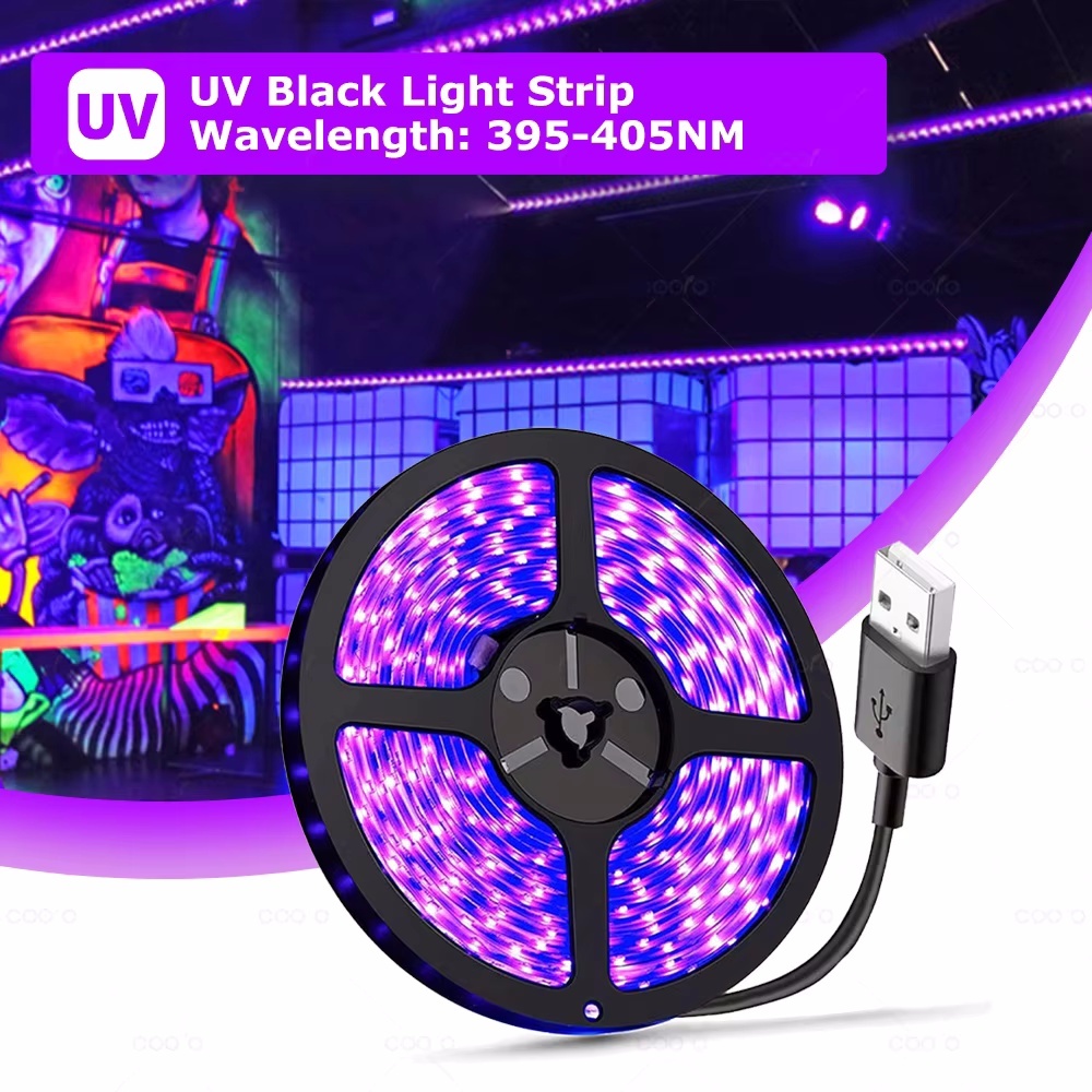 UV LED Light Strip Flexible LED Strip Light Ultraviolet UV Lamp 395 ...