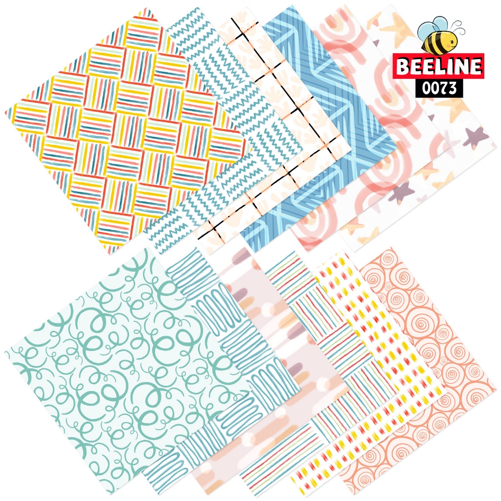 Beeline BOHO Scrap Paper 15cm Origami Scrapbook paper Pattern Paper 12 ...