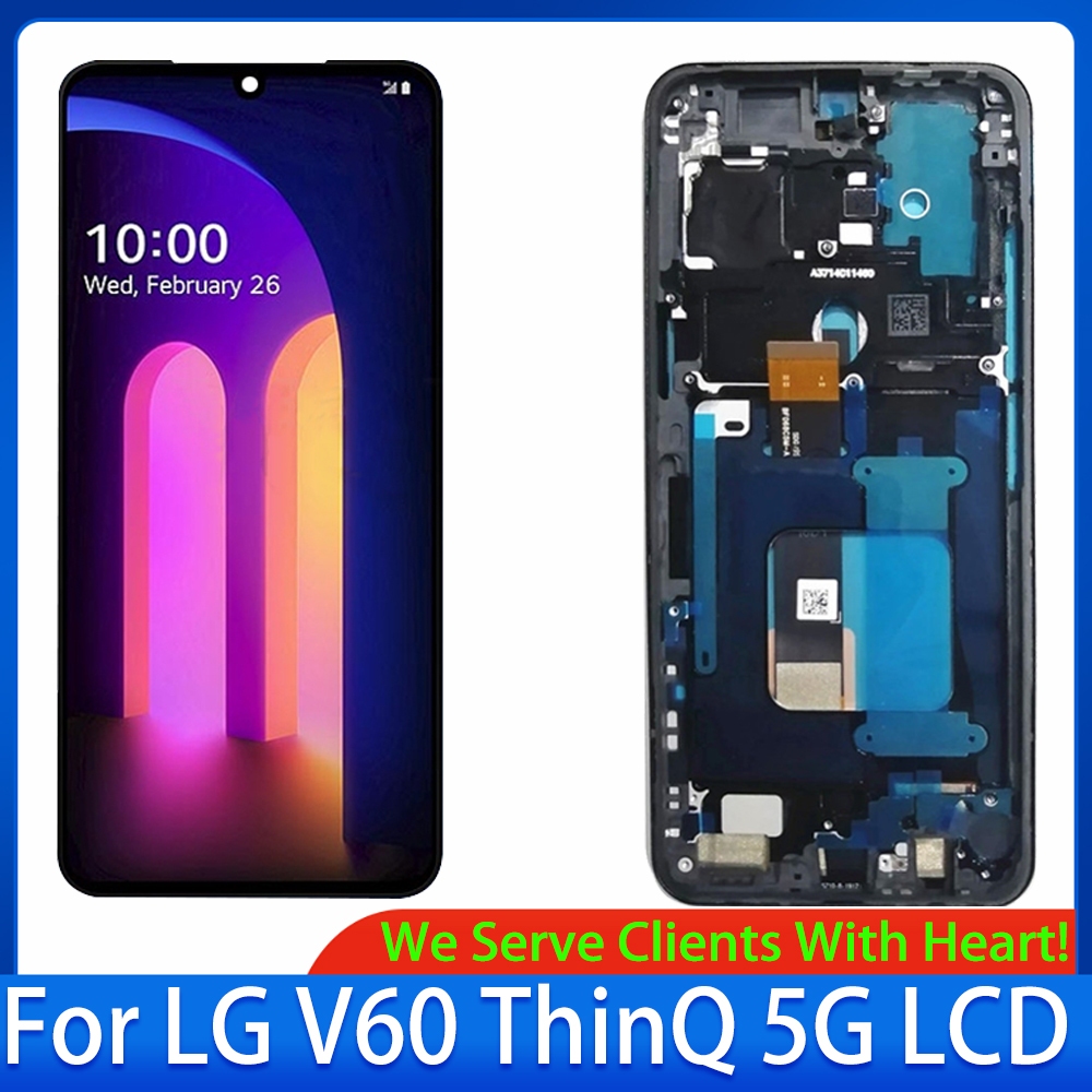 6.8" Best AMOLED For LG V60 ThinQ 5G LCD Display LCD Screen With Frame ...