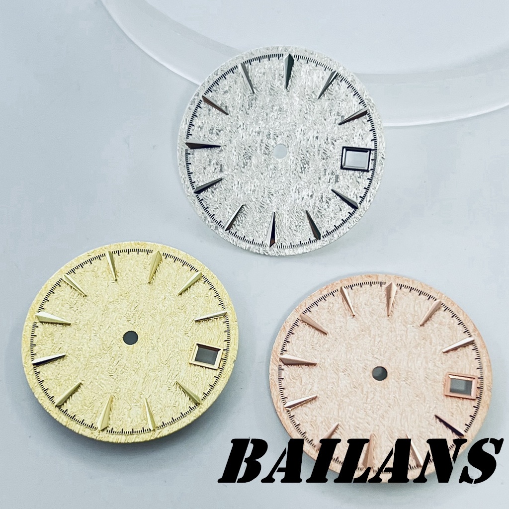 NH35 29mm Silver/Gold/Rose Watch Dial Vertical Shiny Texture Surface ...