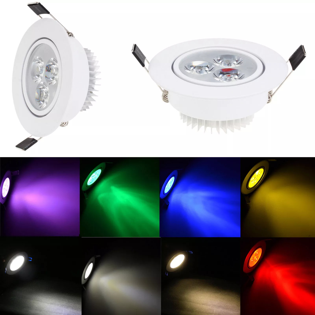 LED Recessed Ceiling Lights 3W Downlight Fixture Lamp Spot Light With ...