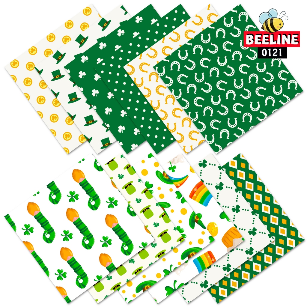 Beeline Green Scrap Paper 15cm Origami Scrapbook paper Hat Pattern ...