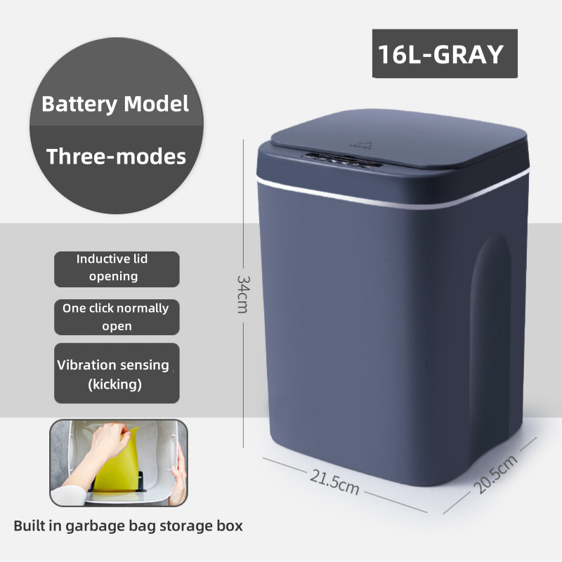 【SG READY STOCK】12L/14L/16L Automatic Sensor Trash Can/Bin Smart ...
