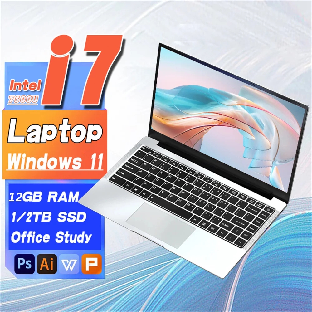 [Three years warranty] Windows 11 laptop 2024 Intel Core i7-7500u 12GB ...