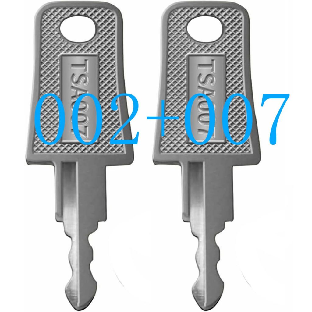 2PCS TSA Key TSA007 TSA002 Universal Lock Key Master Suitcase Keys for ...