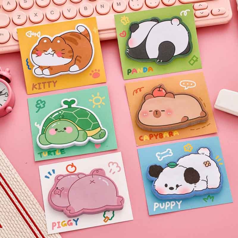 Cartoon Animal Post-it Note Set Memo Notes Index Mark Sticky Note ...