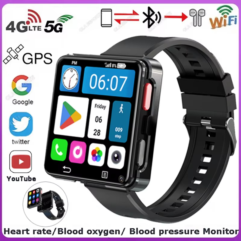 New 4G Smart Watch WIFI 3GB 32GB 2.64 inch Big Screen 500W Dual Camera ...