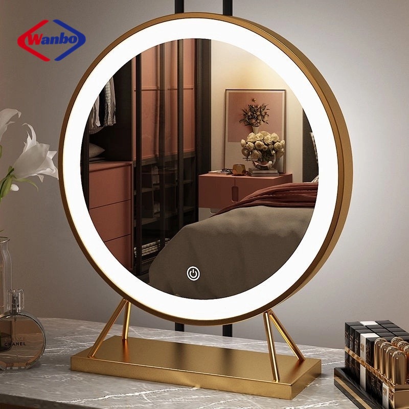 3 tone led Light Cosmetic Beauty Tabletop Mirror RechargeableDressing ...