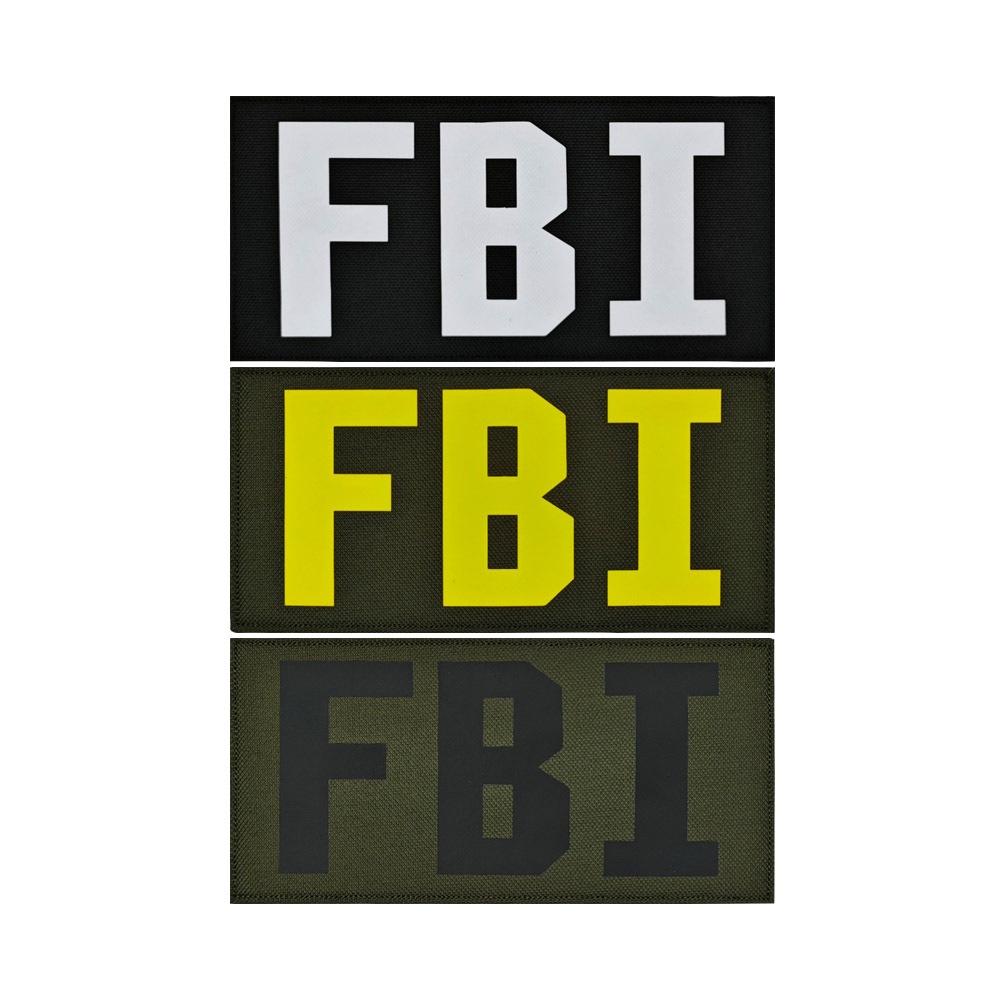 American Law Enforcement Department FBI Tactical Morale Badge Velcro ...