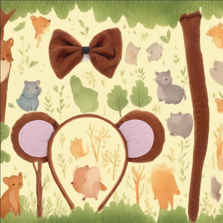 [Ready Stock] 1 Set Halloween Kids Lightweight Children Stage Animal ...