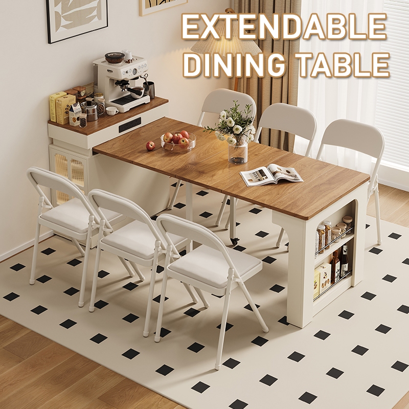 SG In Stock Rock Plate Folding Table/Extendable With Chair Dining Table ...