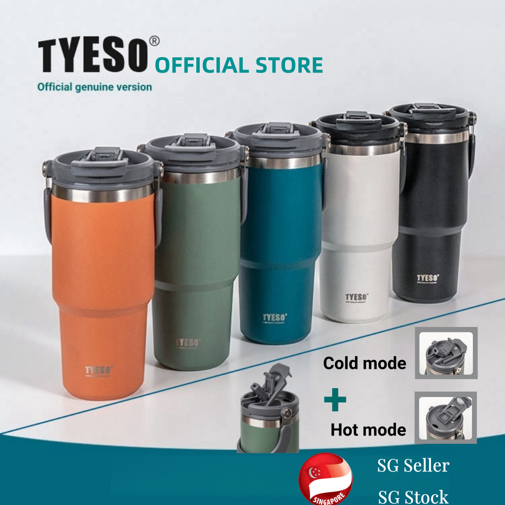【SG STOCK】Original Tyeso Vacuum Insulated Tumbler Hot And Cold Thermoflask Stainless Steel Water ...