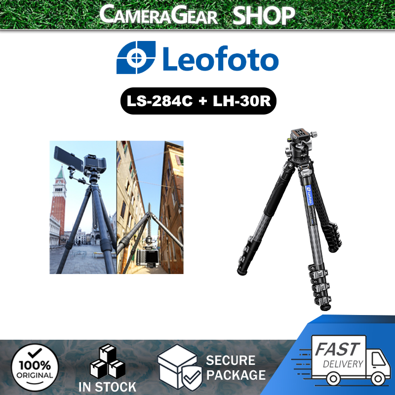 Leofoto LS-284C Ranger Series Carbon Fiber Tripod with LH-30R Ballhead ...