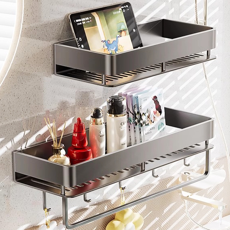 【SG Seller】YUN JIE YA No drill bathroom rack bathroom storage shelf ...