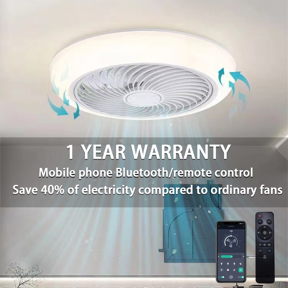 SG In Stock-Ceiling fan light intelligent 6-speed timed fan kitchen ...