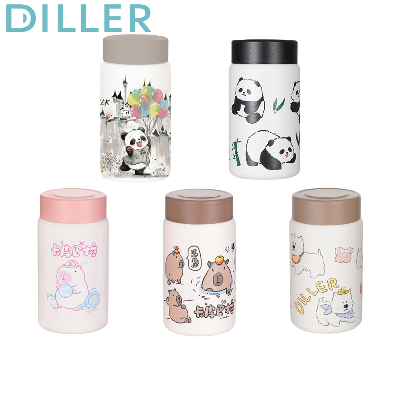 Diller Mini Vacuum Flask Thermos 316 Stainless Steel Drinking Cute ...