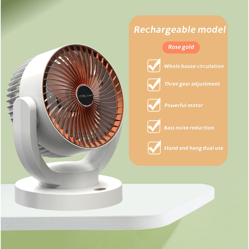 SG Stock Table Fan Desktop Air Circulation Fan Standing USB Kitchen Fan ...