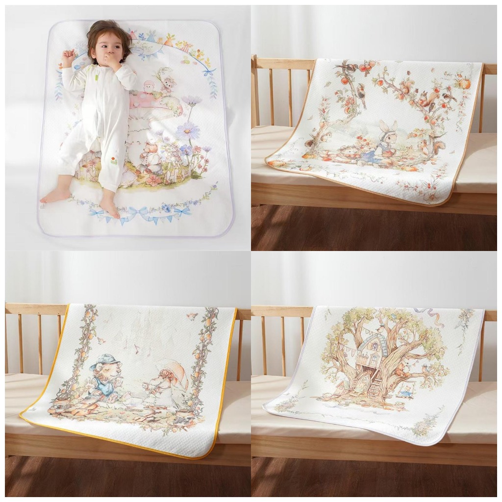 100X80CM Pure Cotton Baby Waterproof Urine Pad Newborn Changing Mat ...