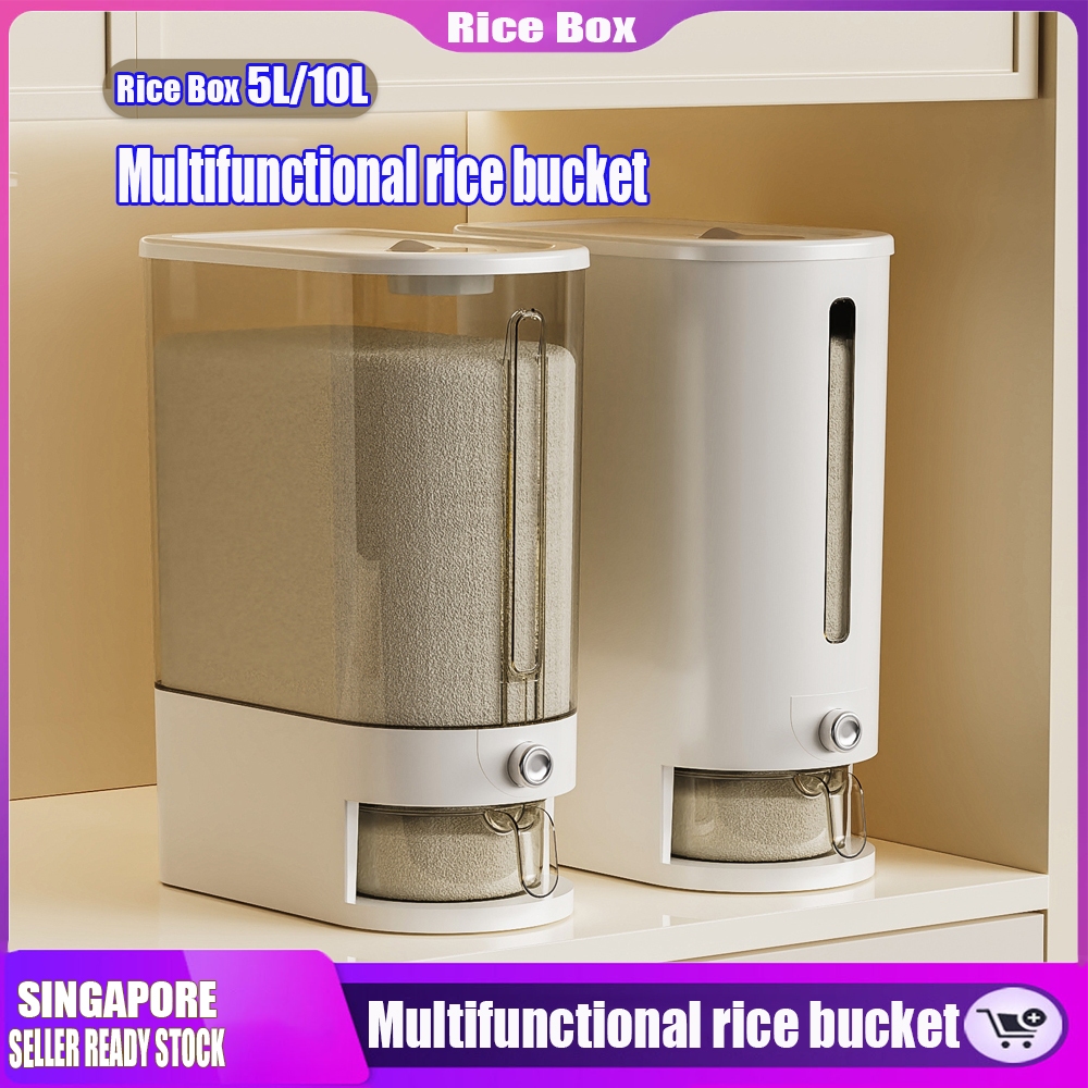 SG Rice Container Food Storage Tank Rice Storage Box, Household Insect ...