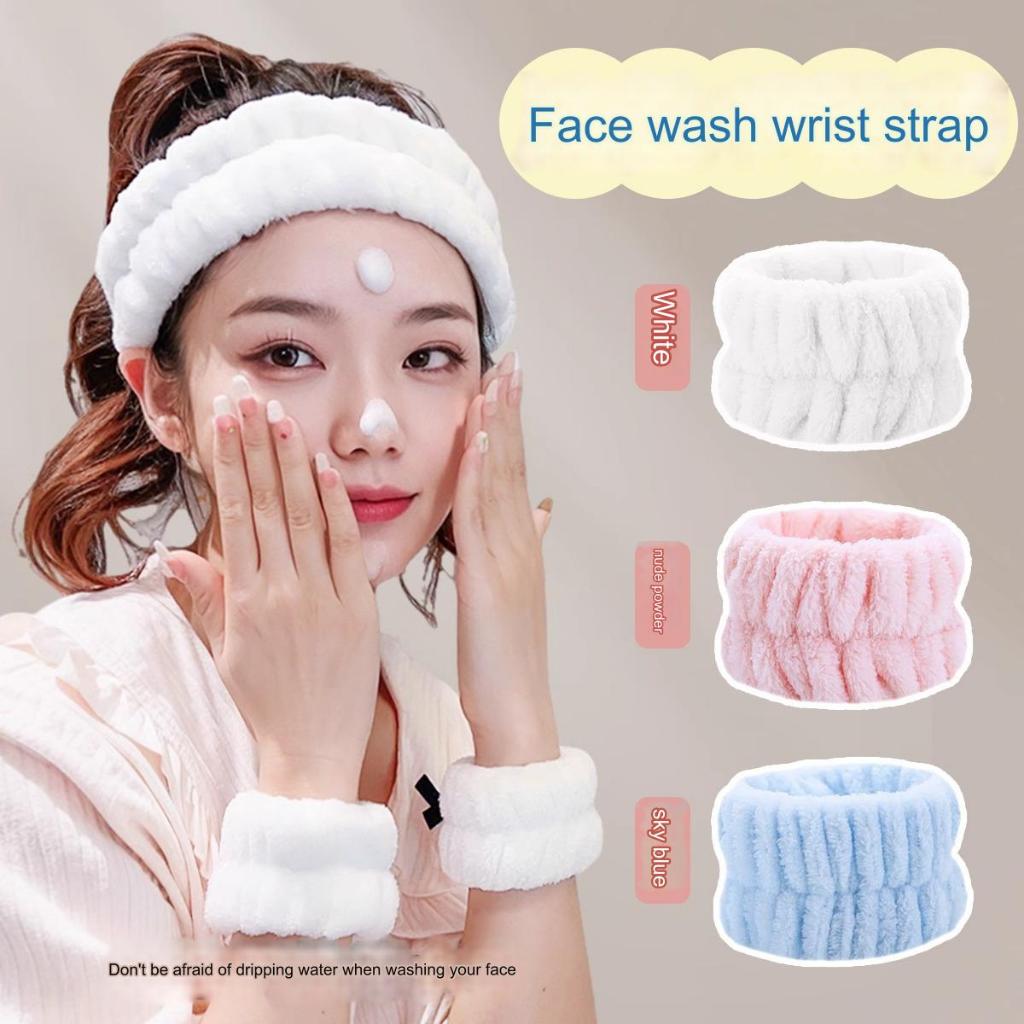 [COD] Cute Wrist Washband Microfiber Wrist Wash Towel Band Coral Fleece ...